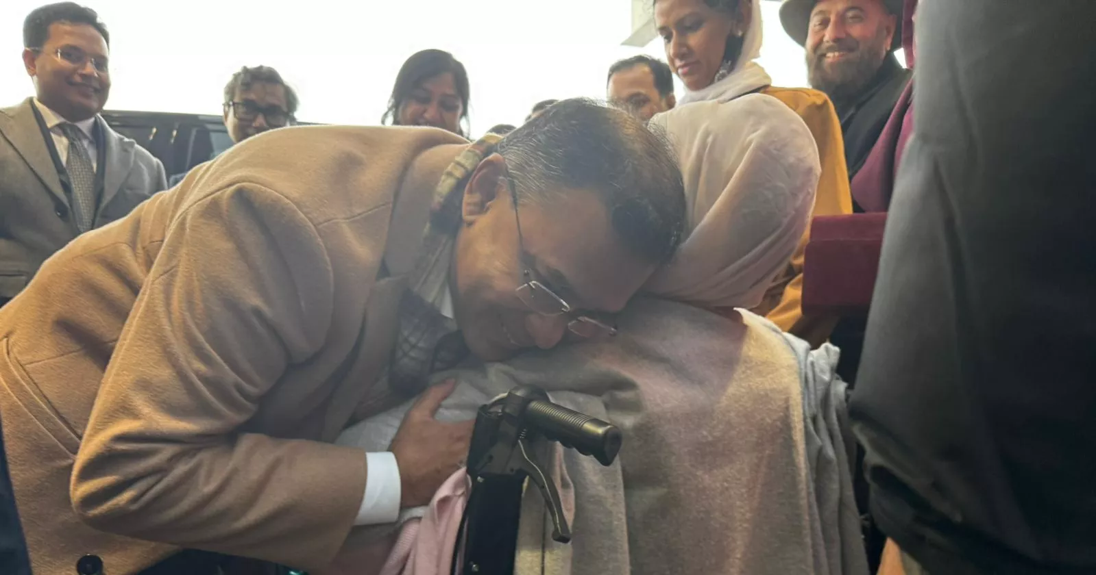 Emotional Moment: Khaleda reunites with son Tarique after 7 years