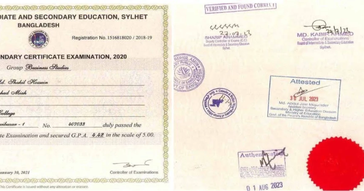 How Bangladeshi Students Can Attest Certificates Online Before Going ...