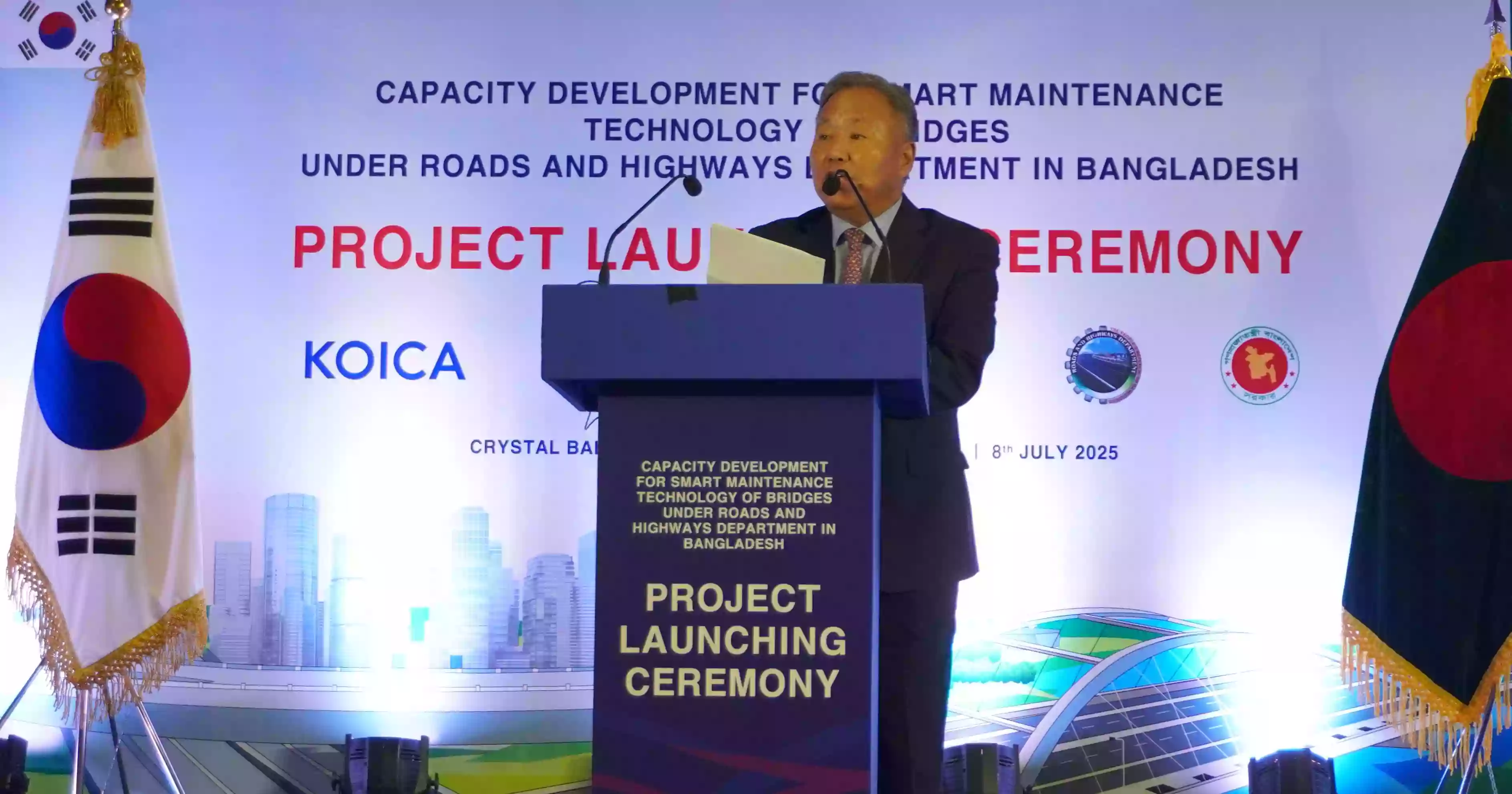 KOICA, RHD launch smart maintenance technologies for bridges in Bangladesh