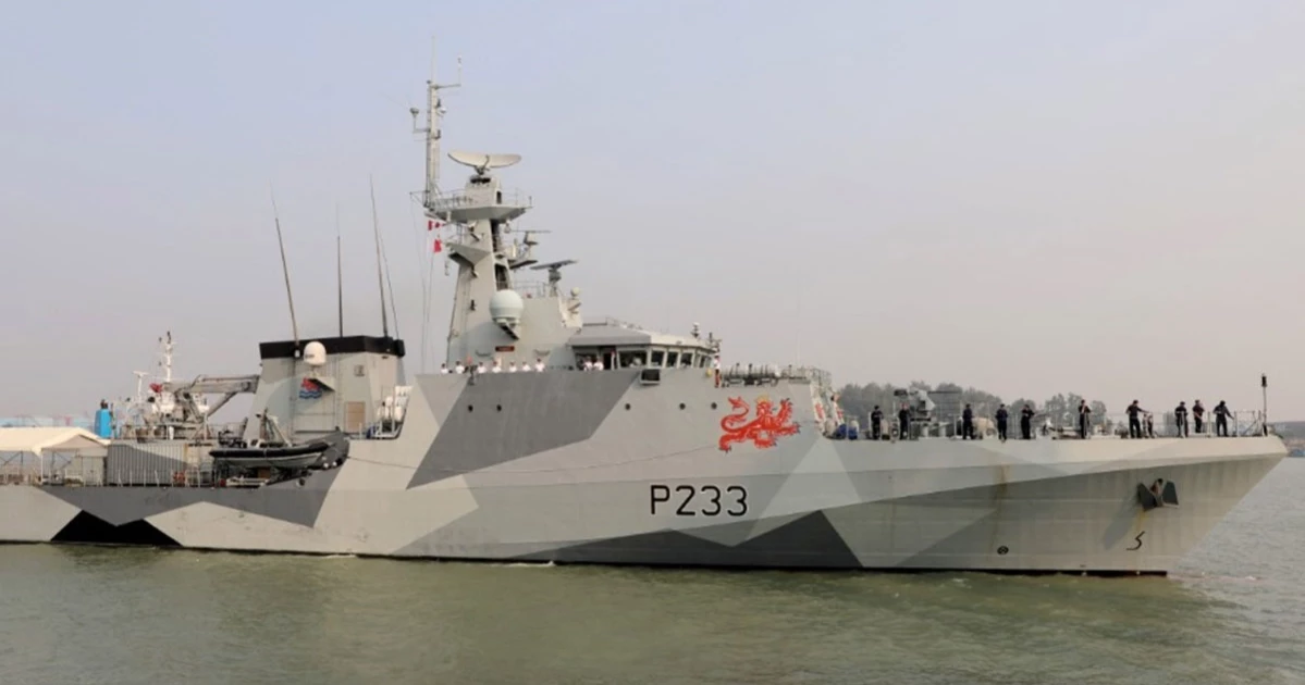 British offshore patrol vessel docks at Chattogram