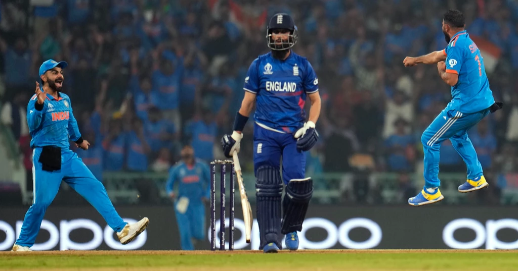 England collapse again, India extend perfect record at the Cricket ...