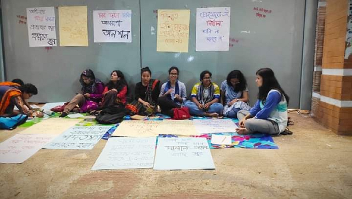 Ducsu: 5 Rokeya Hall girls go on hunger strike over 3-point demand