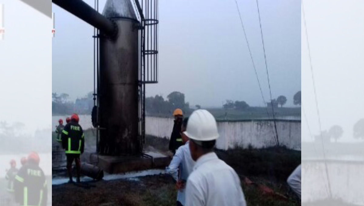 Fire at Titas Gas Field