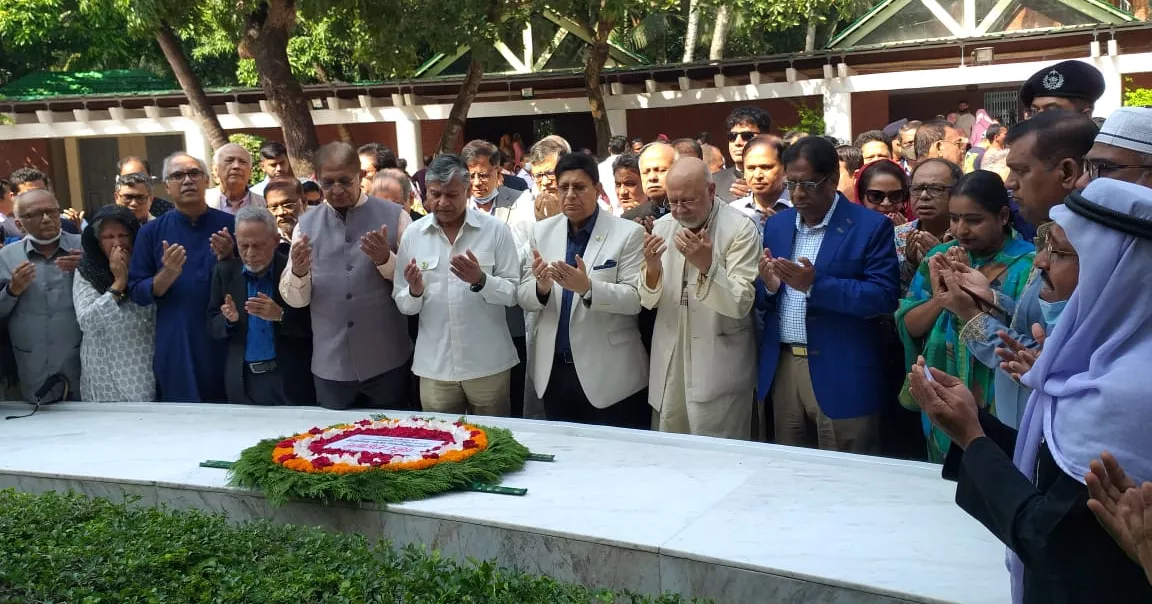 FM, former ambassadors pay tribute to Bangabandhu